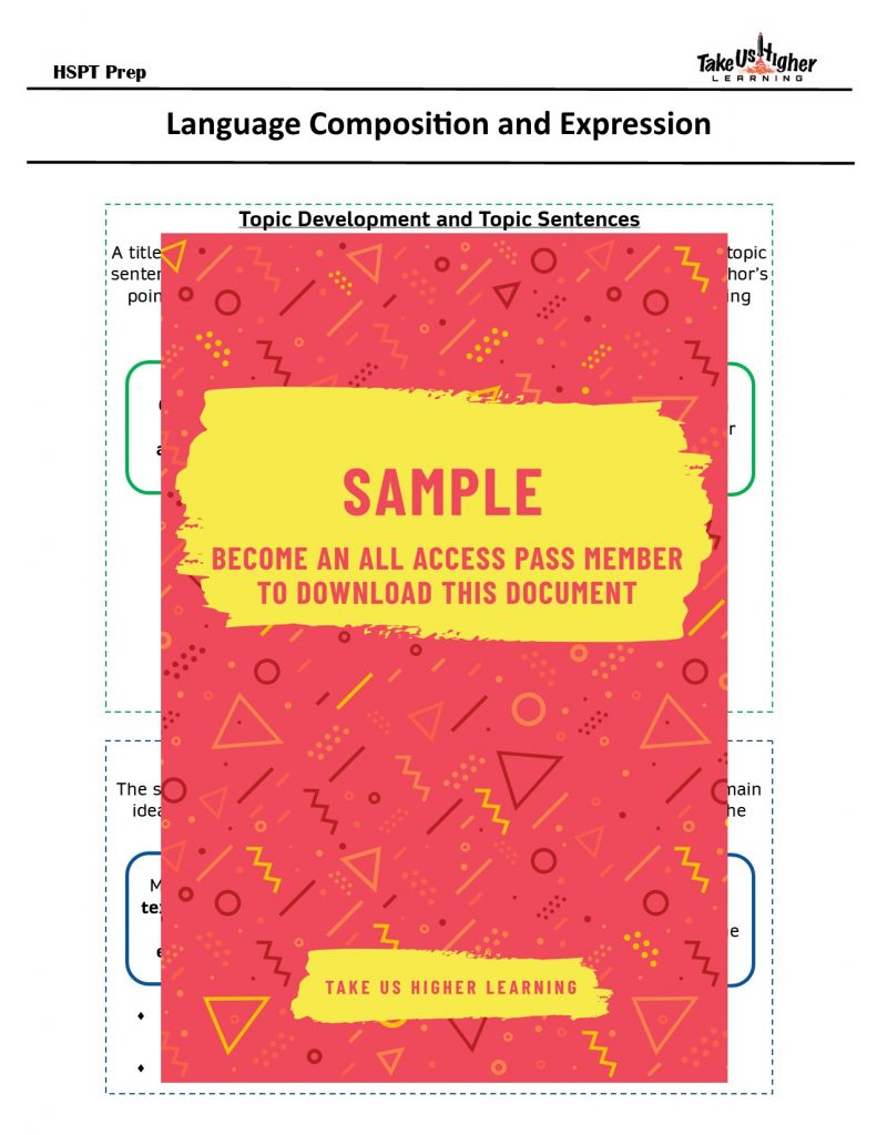 Resource Library - Take Us Higher Learning